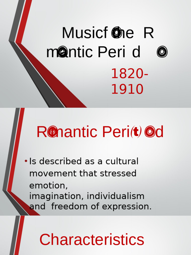 Musicoftheromanticperiod Third | PDF | Tempo | Musical Instruments
