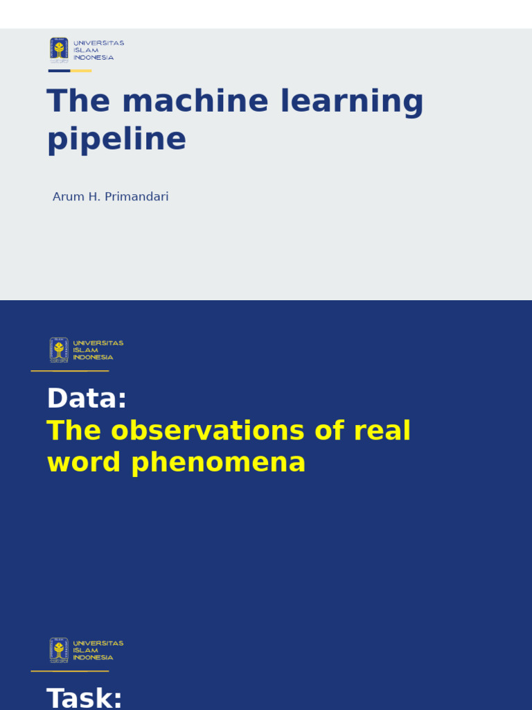 The Machine Learning Pipeline | PDF