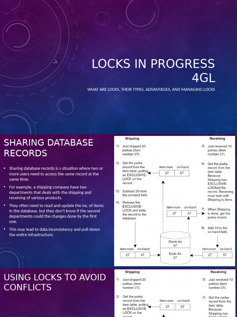 Locks in Progress 4GL | PDF