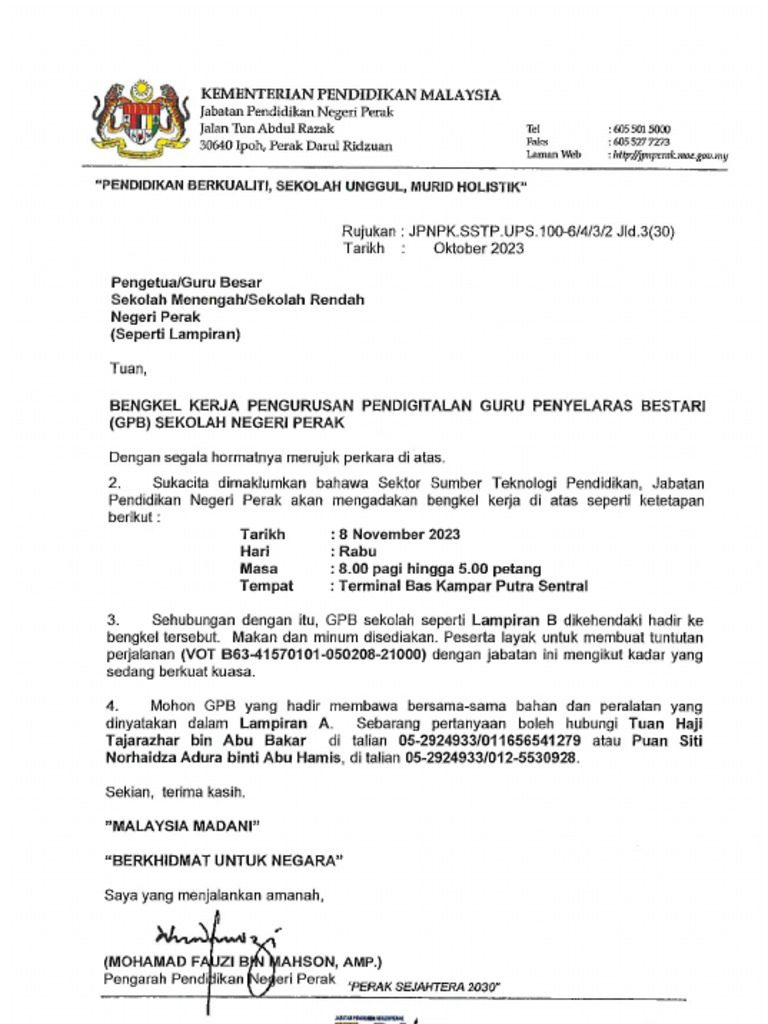 SURAT TERKINI GPB 8 NOV | PDF