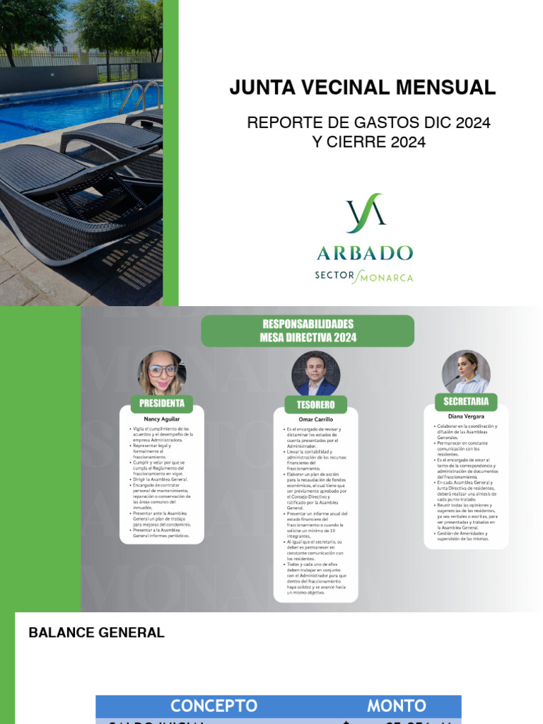Junta Mensual Vecinal | PDF