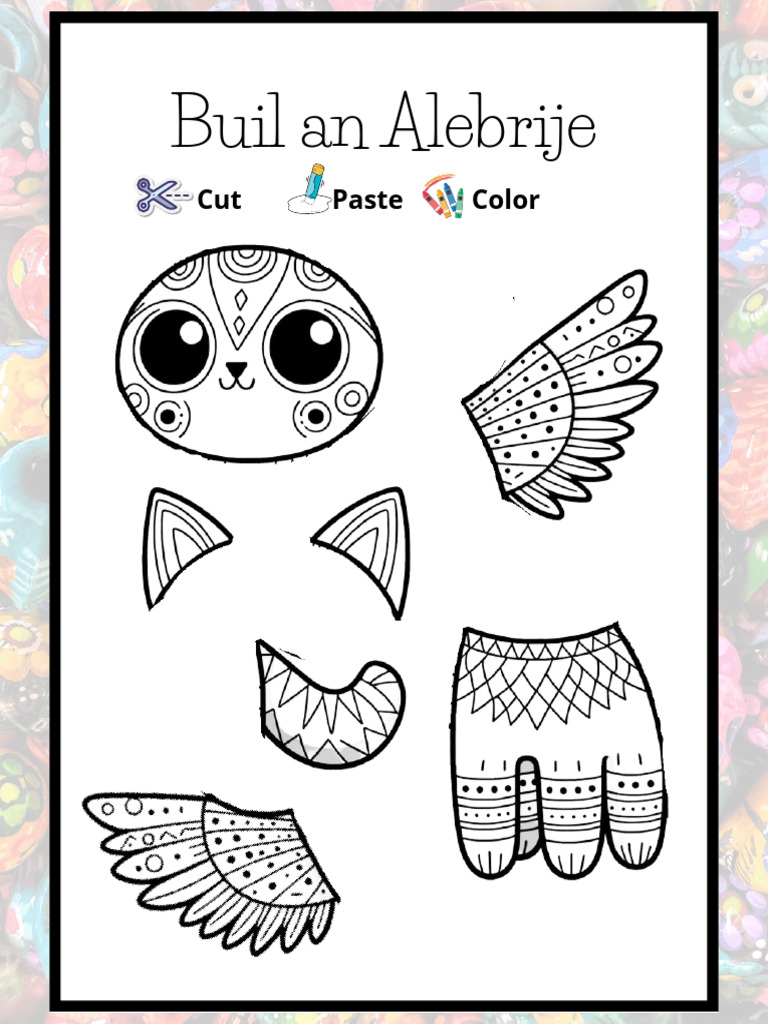 Worksheet Alebrije 1st Grade | PDF