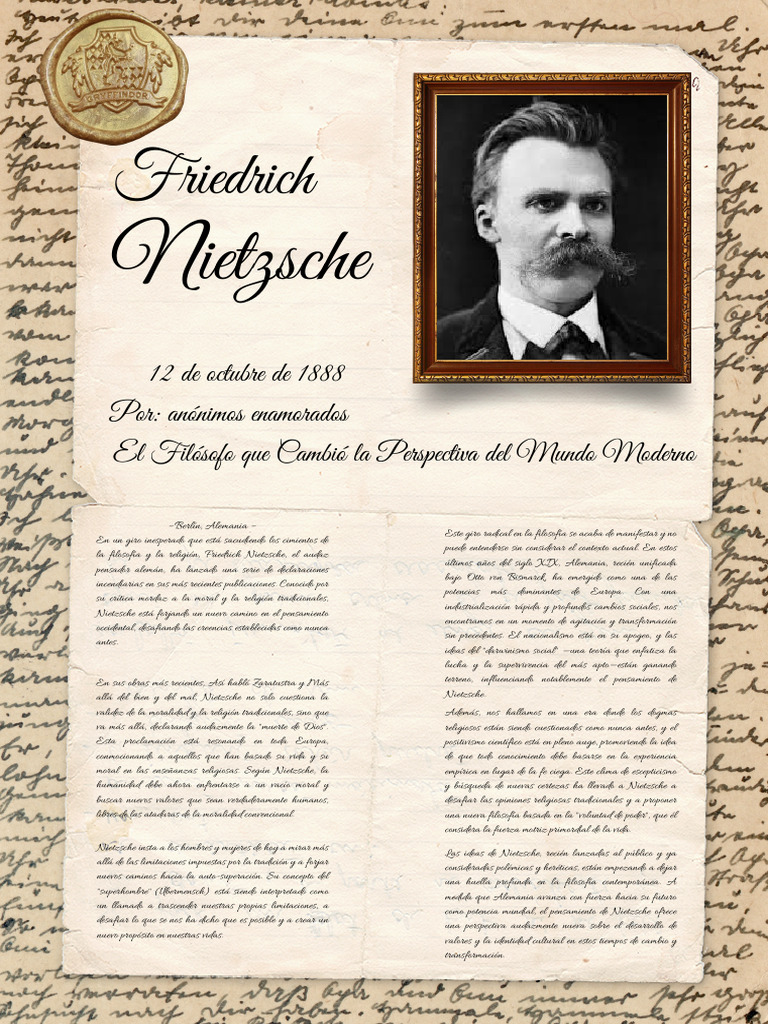 Nietzsche: Revolución Filosófica y Moral | PDF | Friedrich Nietzsche | Moralidad