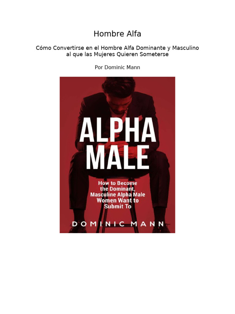 Cómo Ser un Hombre Alfa Dominante | PDF | Masculinidad