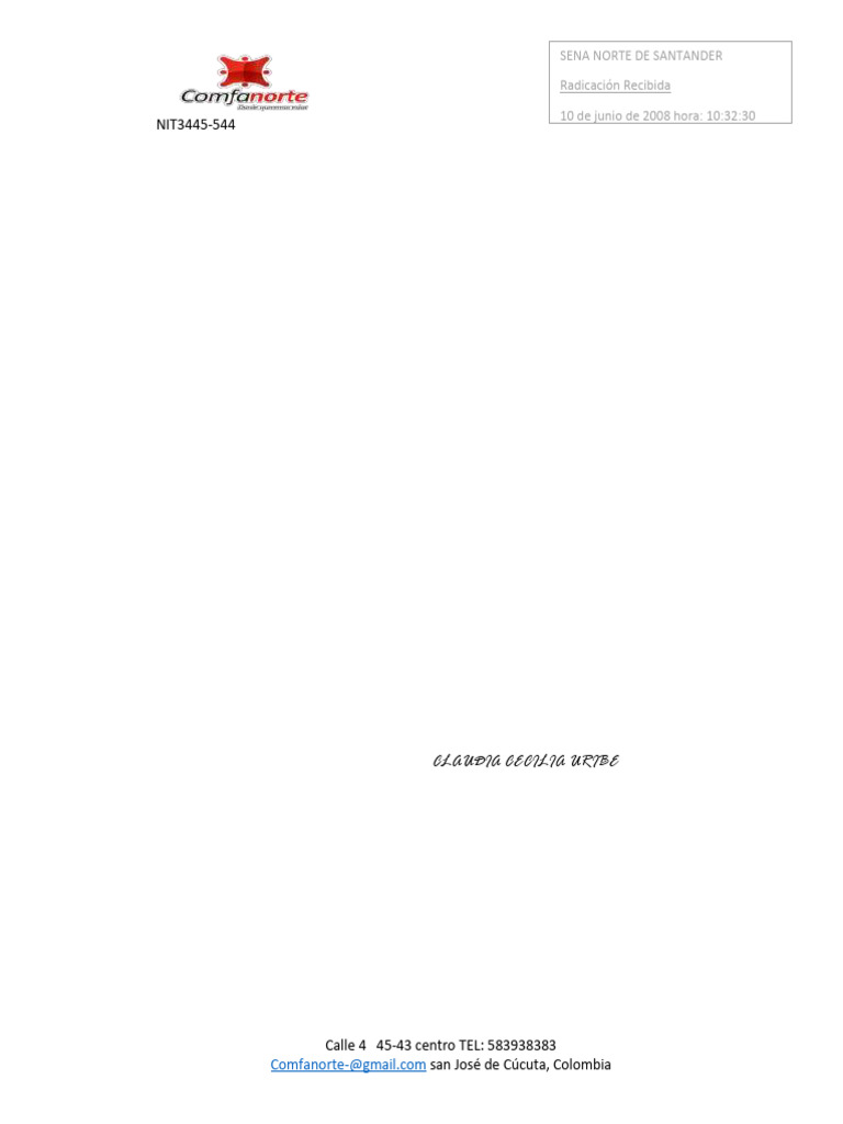 Carta Semi Bloque SG | PDF