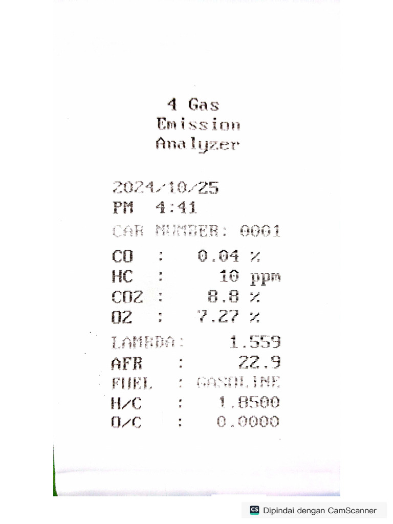 Uji Emisi Multi Silinder Kelompok 2 | PDF