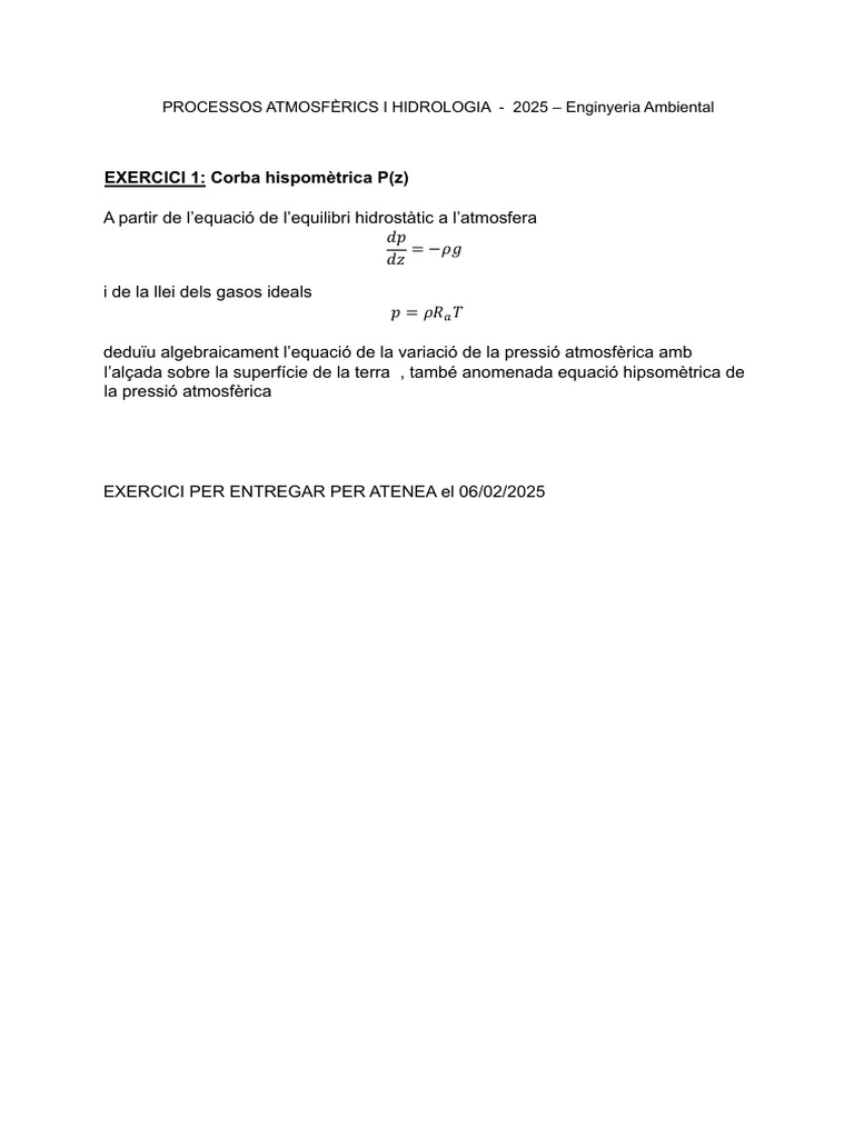 Exercici 1 2025 | PDF