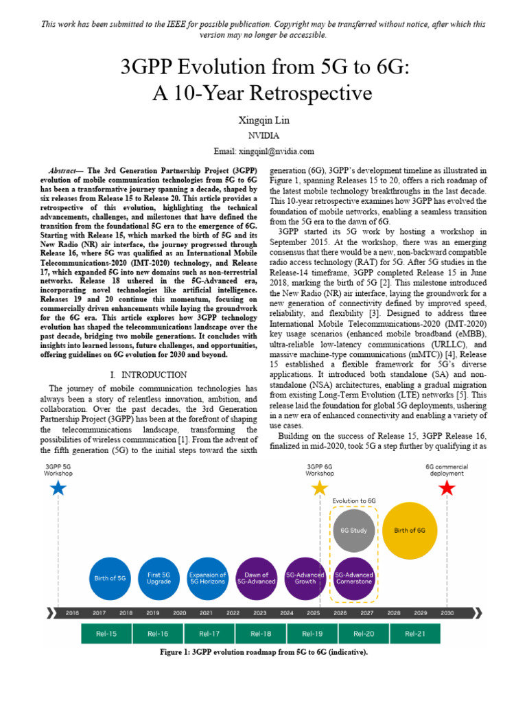 3GPP 5G to 6G | PDF | Computer Network | Mimo