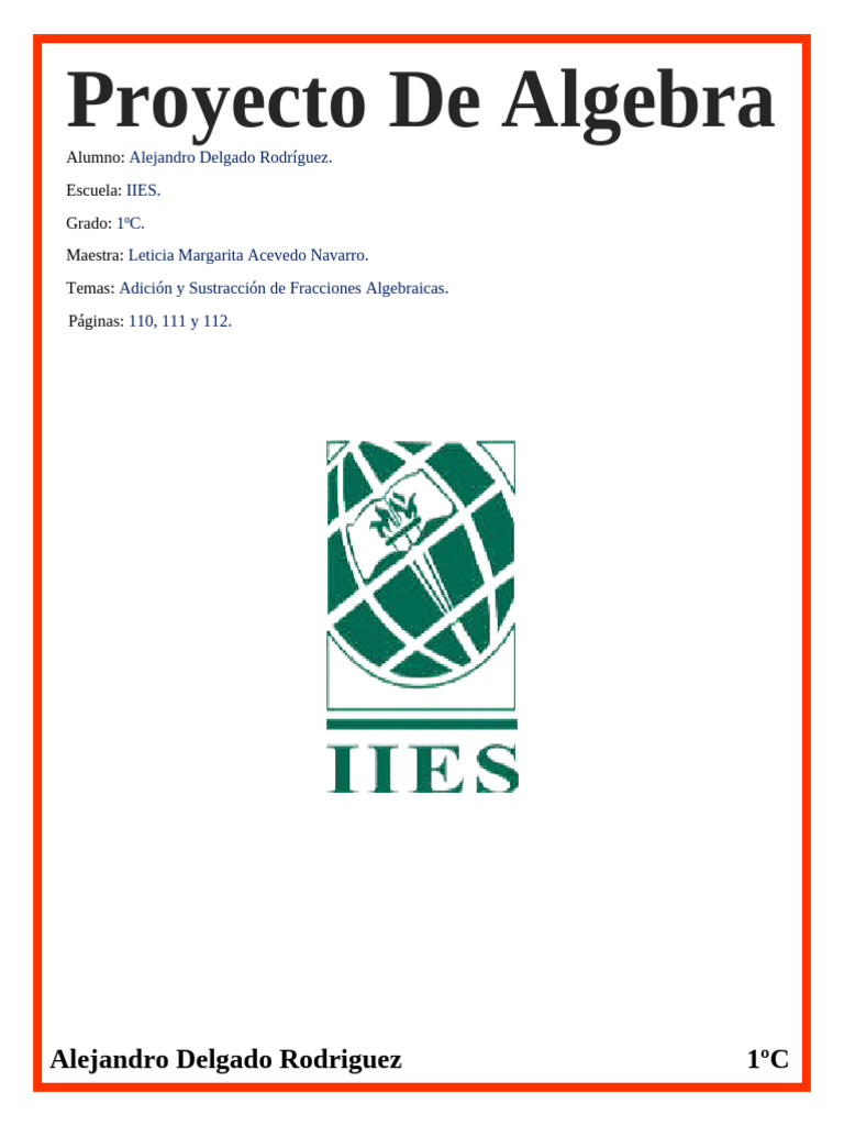 Portadas de Algebra | PDF