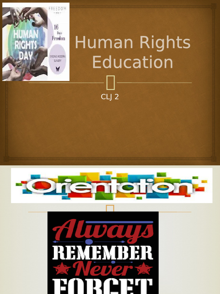 Human Rights Education Course Overview | PDF | Crimes | Crime & Violence
