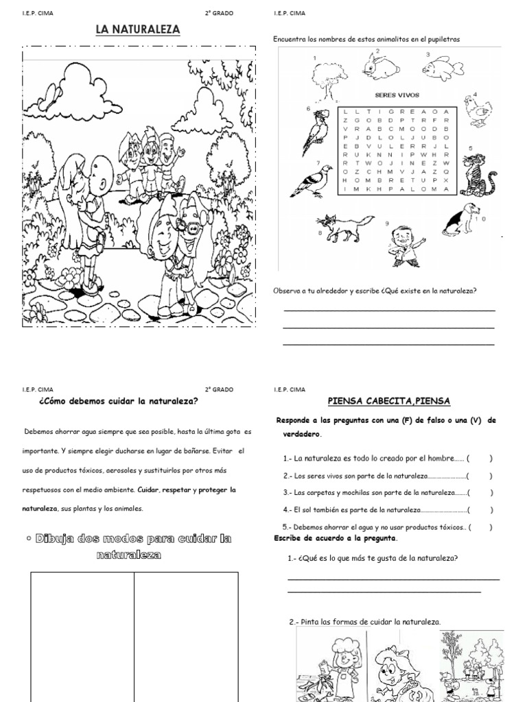 La Naturaleza 2do Grado | PDF | Ciencias de la Tierra