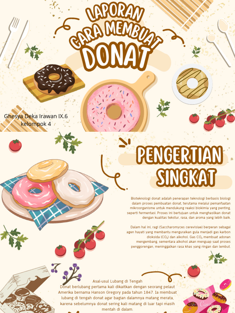 Bioteknologi dalam Pembuatan Donat | PDF