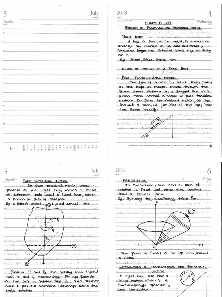 XI System of Particles | PDF