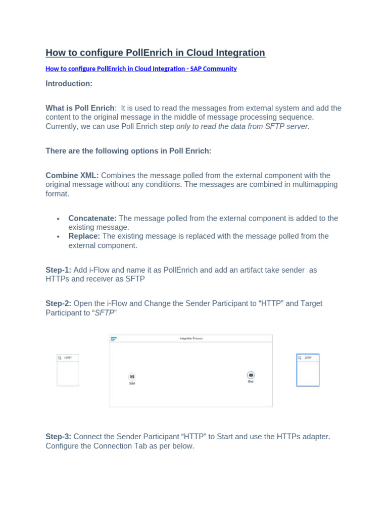 Configuring Poll Enrich in SAP CPI | PDF | Communications Protocols ...