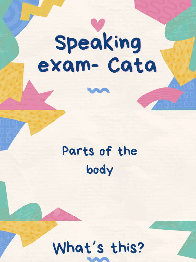 Kindergarten Speaking Test Guide | PDF