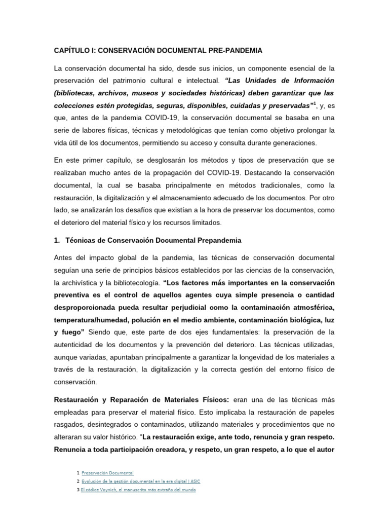 Conservación Documental | PDF | Gestión de registros | Bibliotecas