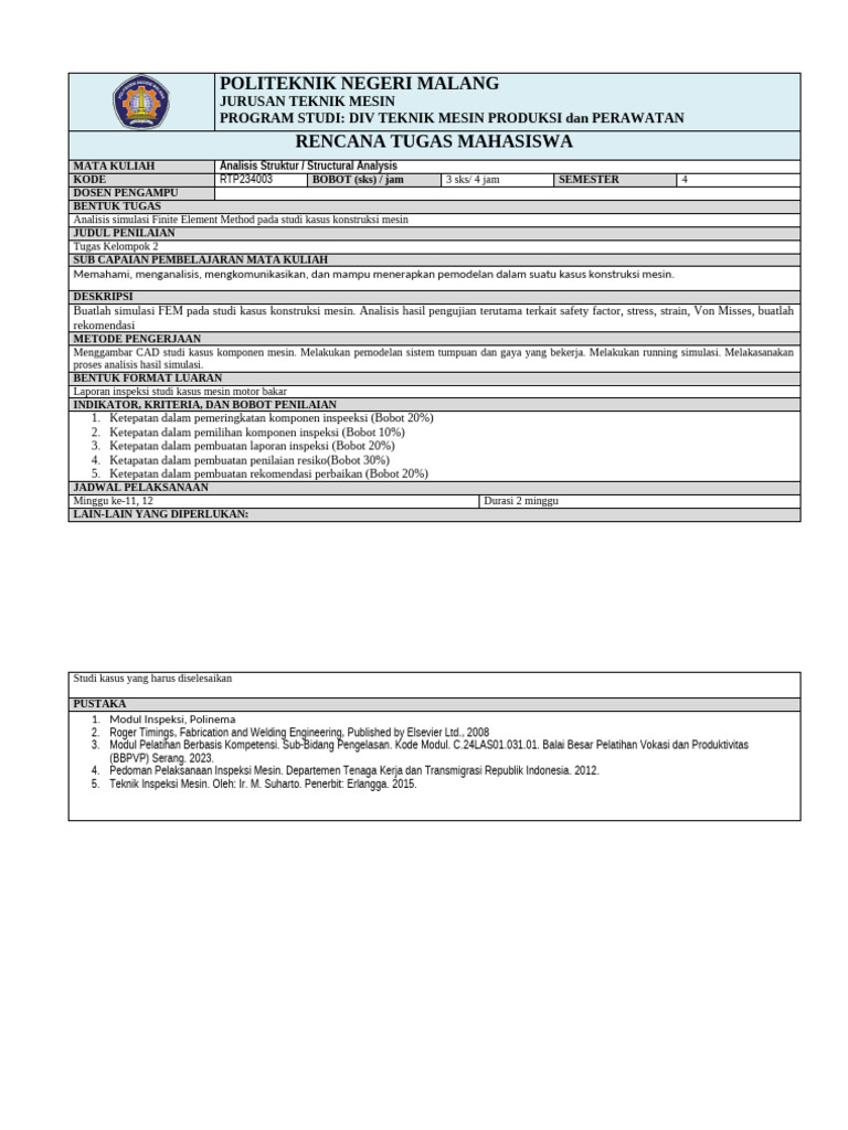 RTM Teknik Inspeksi | PDF