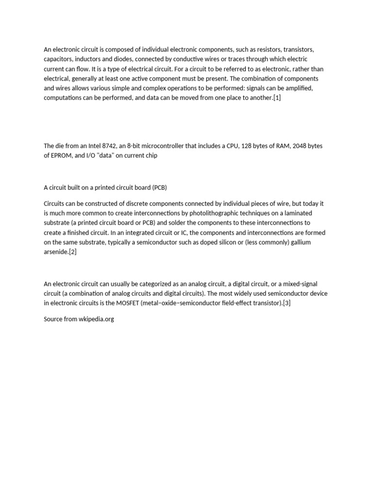 Electronic Circuit Pdf