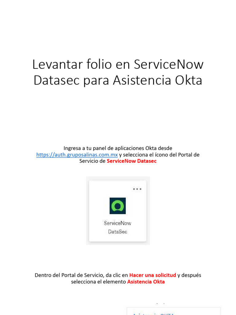 Guia Rapida Folios Servicenow | PDF