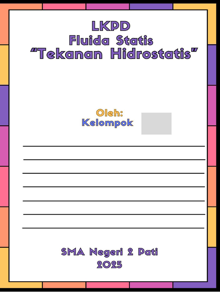LKPD - Tekanan Hidrostatis - Ajeng | PDF