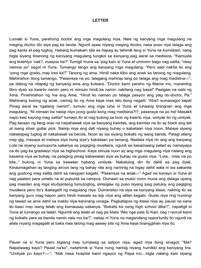 Letter | PDF
