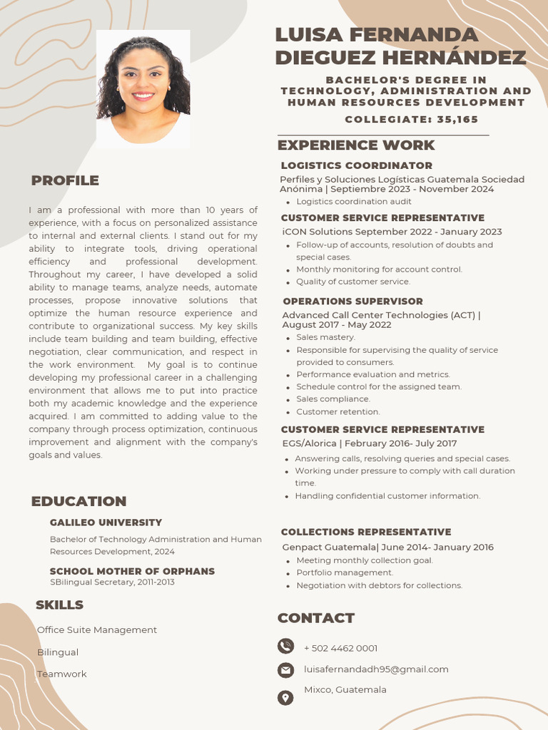 Resume-Luisa Fernanda Dieguez | PDF | Business | Business Economics