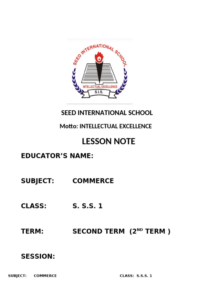 Commerce SS1 2ND Term Note | PDF | Retail | Supermarket