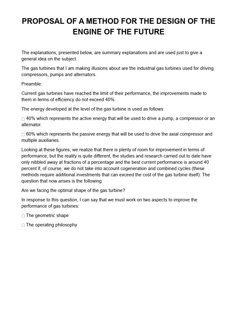 Future Gas Turbine Design Methodology | PDF | Gas Turbine ...