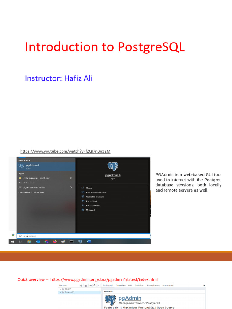 PostgreSQL 1 | PDF