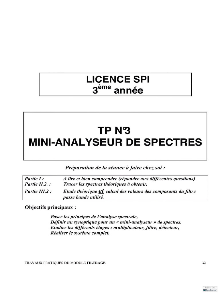 Tp3 Filtrage | PDF