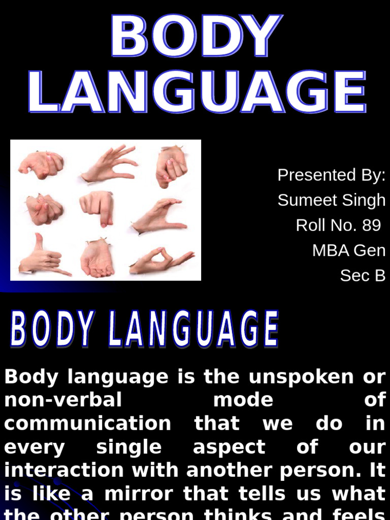 Understanding Body Language Basics | PDF