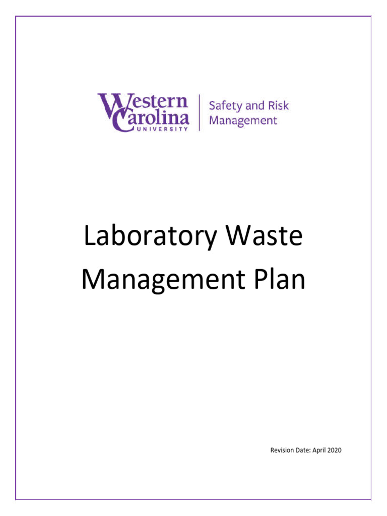 Laboratory Waste Management Guide | PDF | Waste | Hazardous Waste