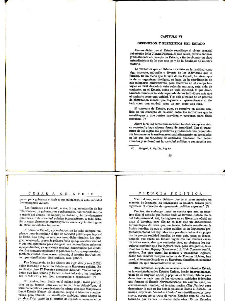 Tema No. 1 - Definición y Elementos Del Estado | PDF