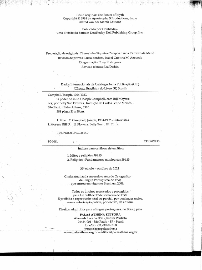 (Lido) O Poder Do Mito | PDF