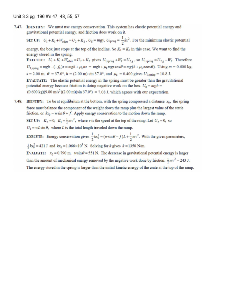 Unit 3.3 pg 196 #s 47, 48, 55, 57 | PDF