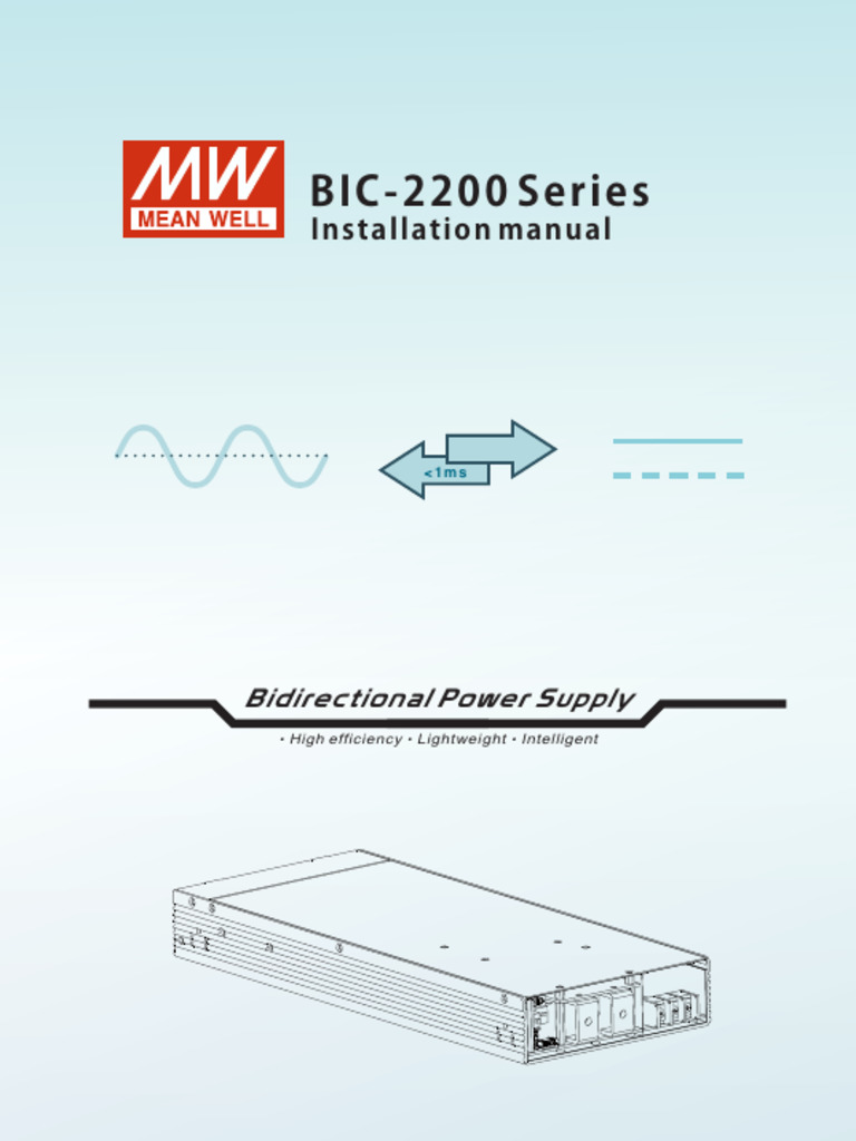 BIC-2200-E | PDF | Direct Current | Alternating Current
