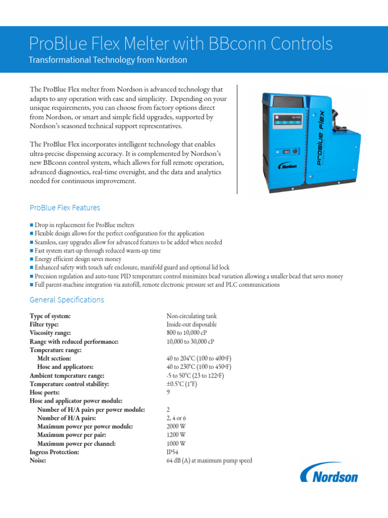 Pro Blue Flex Data Sheet | PDF | Manufactured Goods | Electrical Engineering