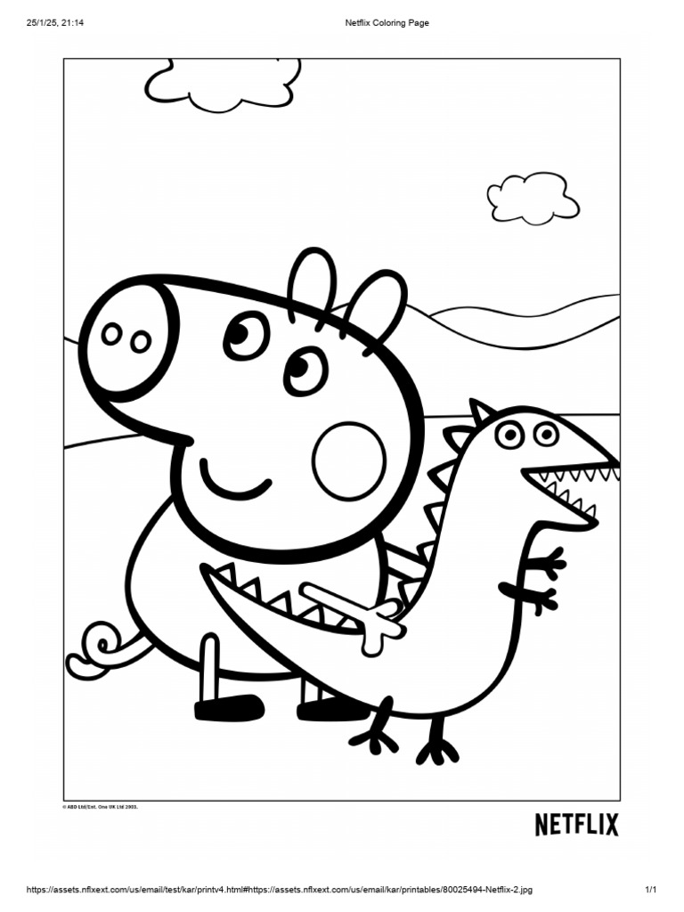 Netflix Coloring Page | PDF