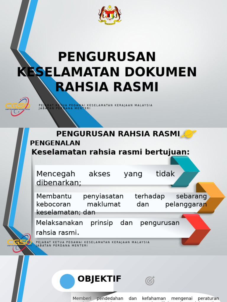 KESELAMATAN DOKUMEN RAHSIA RASMI AKB Edited 20 1 2021 | PDF