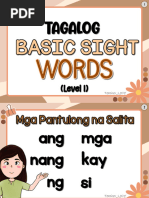 Mga Salitang Nagsisimula Sa Letrang MM, SS, Aa Posters | PDF
