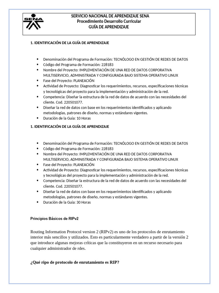 Guía rip | PDF | Informática | Arquitectura de internet