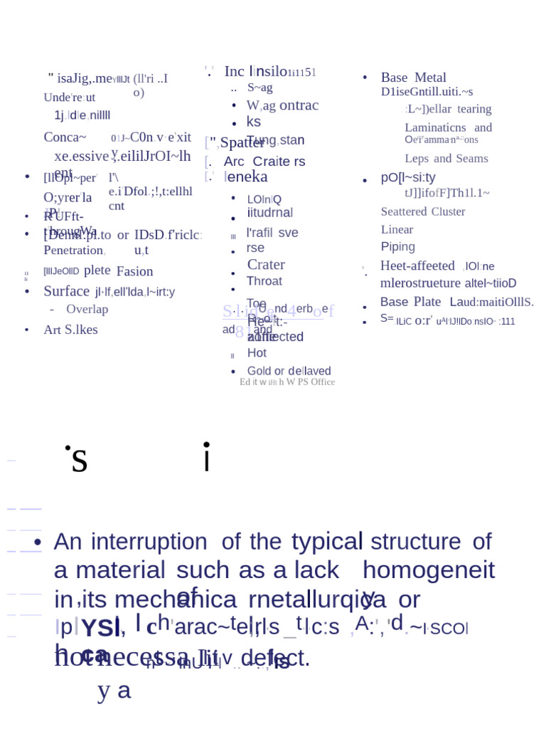 DEFECTS WELDING KNOWLEDGE | PDF | Electric Heating | Welding