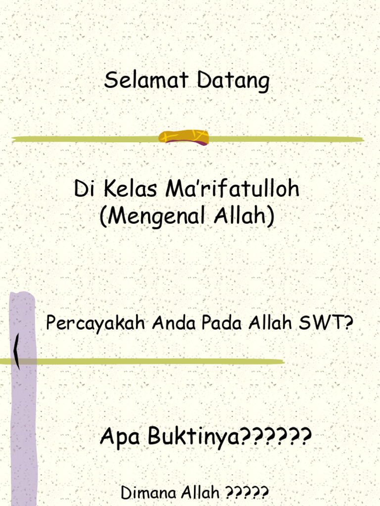 Mengenal Allah | PDF