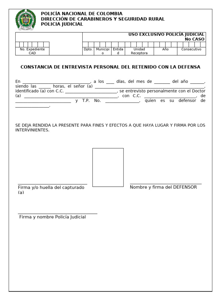 Acta de Entrevista Con El Defensor | PDF