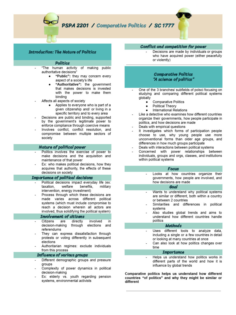 1 - Intro To Comparative Politics | PDF | Hypothesis | Theory