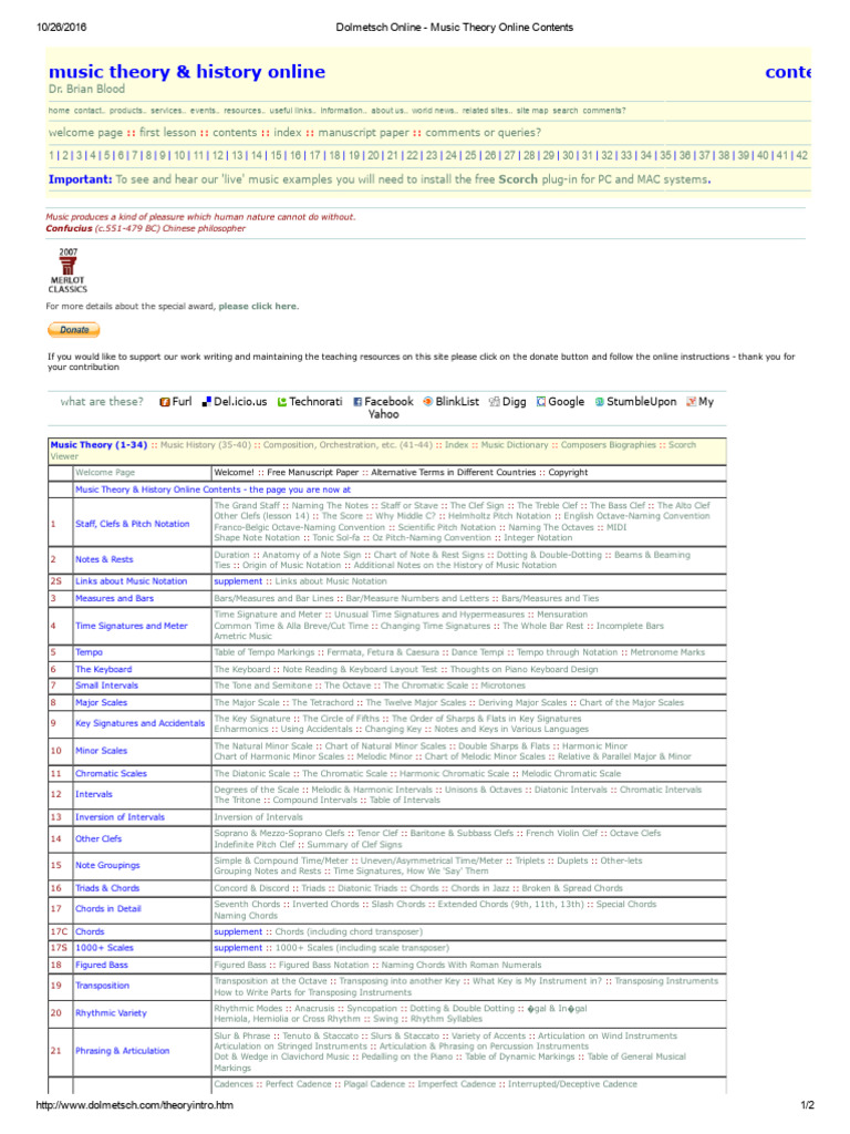 ###Dolmetsch Online - Music Theory Online Contents | PDF | Chord (Music ...