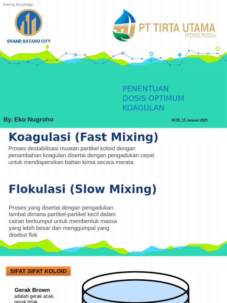 Dosis Optimum Koagulan dalam Pengolahan Air | PDF