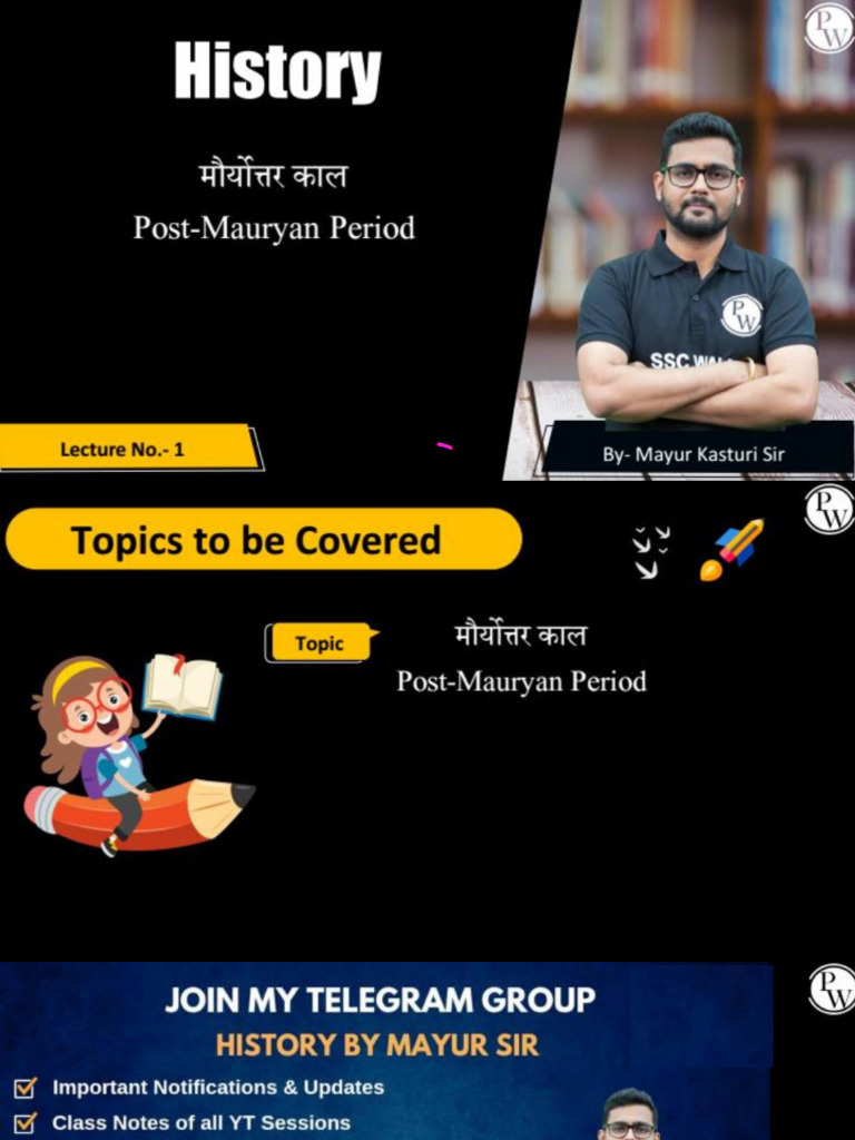 Post Mauryan Period 01 _ Class Notes | PDF