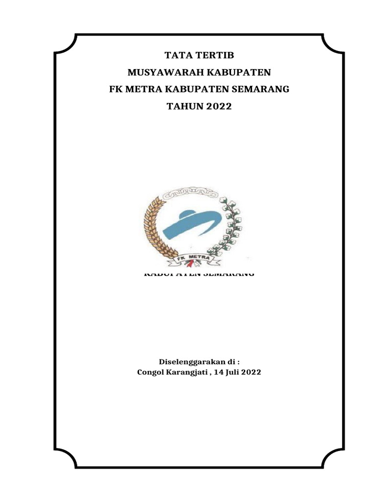Buku Panduan Muskab | PDF