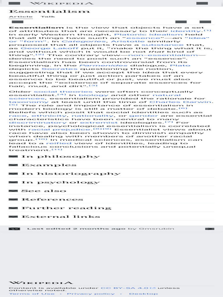 Essentialism: Philosophy and Impact | PDF